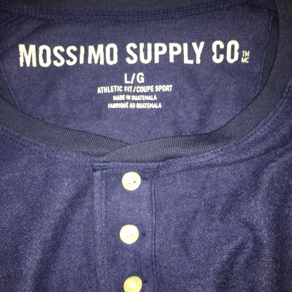 Mossimo Supply Co. | Shirts | Mossimo Supply Co Blue Long Sleeve Tshirt ...
